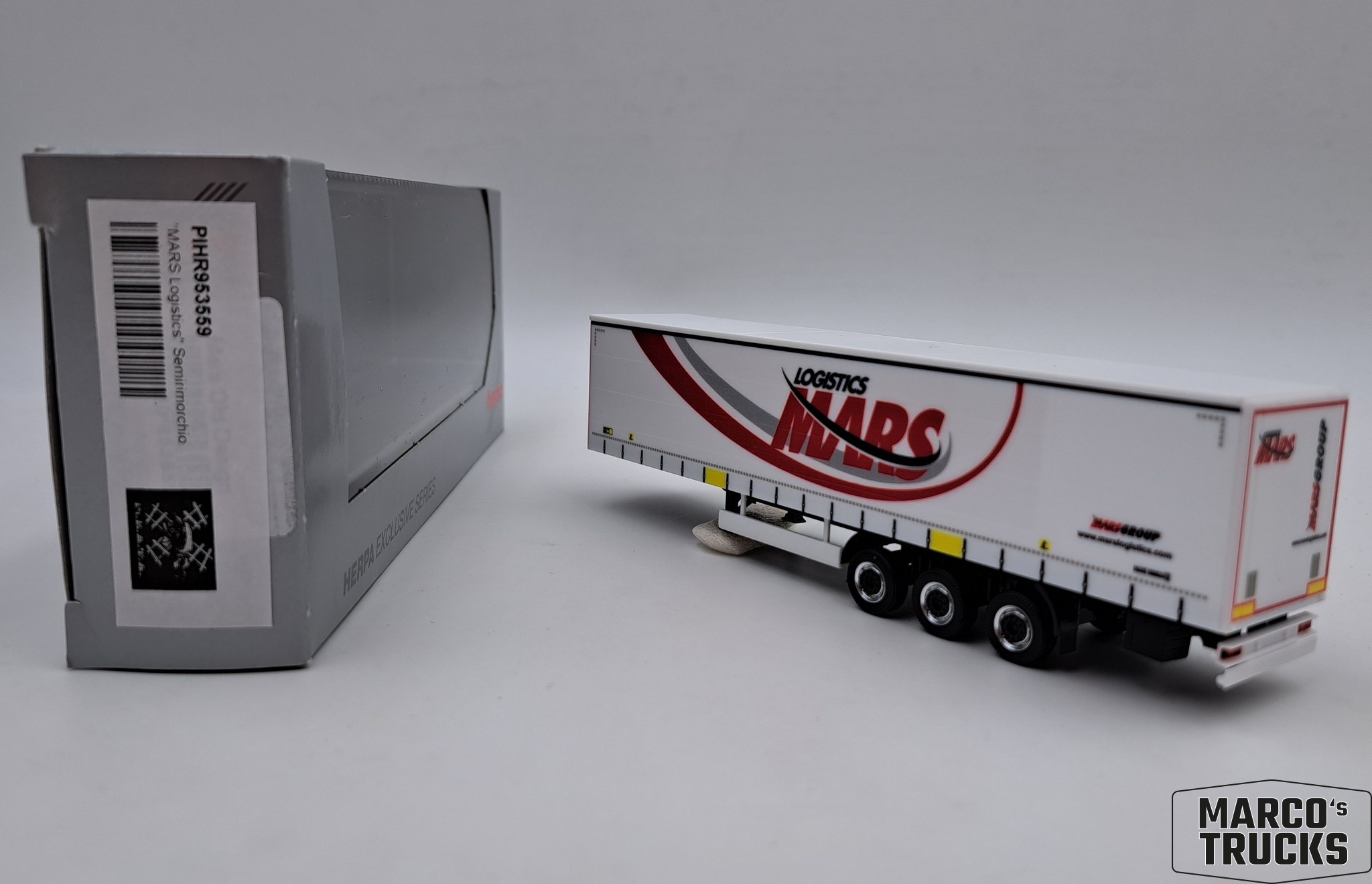 Herpa Gardinenplanenauflieger Mars Logistics Türkei Turkey 953559 /HN2495