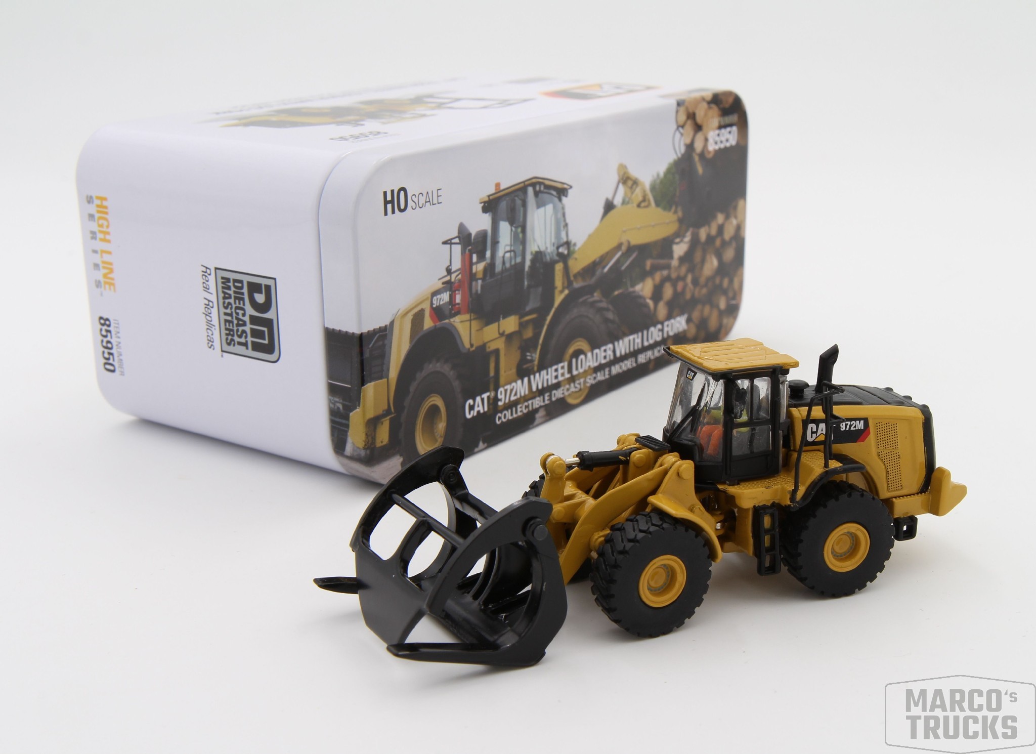 DM Caterpillar CAT 972M Radlader mit Greifzange gelb 85950 - 1:87 - /HS296