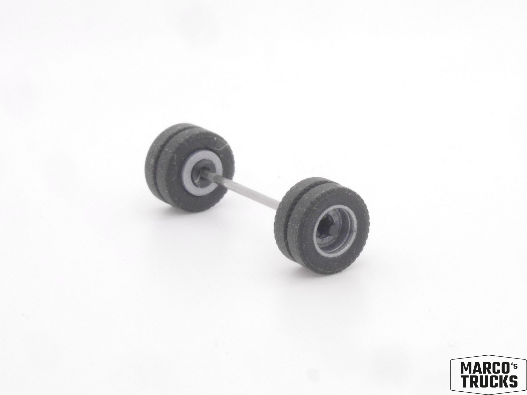 Scaletrucks Bausatz 5x Tieflader Radsatz 17,5" grau/schwarz ST-0410 1: ...